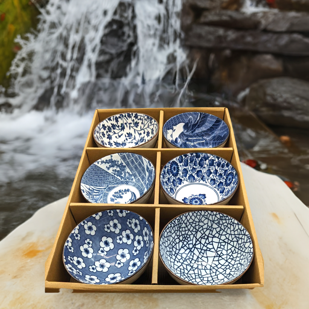 Classic Blue & White Porcelain Bowls | Real Wasabi | Japanese Style